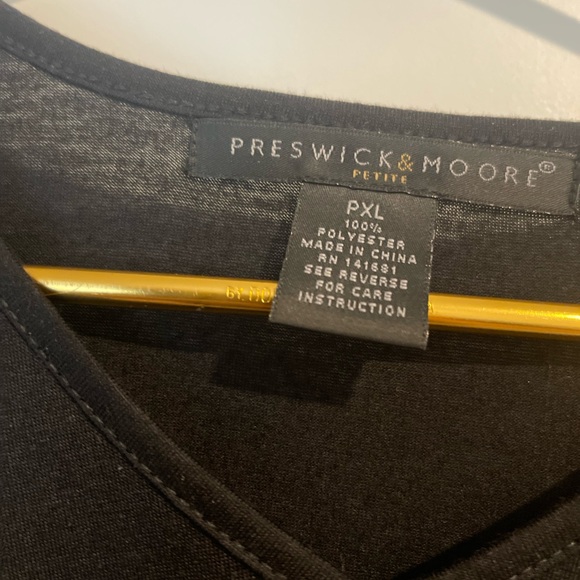 Preswick & Moore | Tops | Preswick Moore Size Pxl Black 34 Length ...